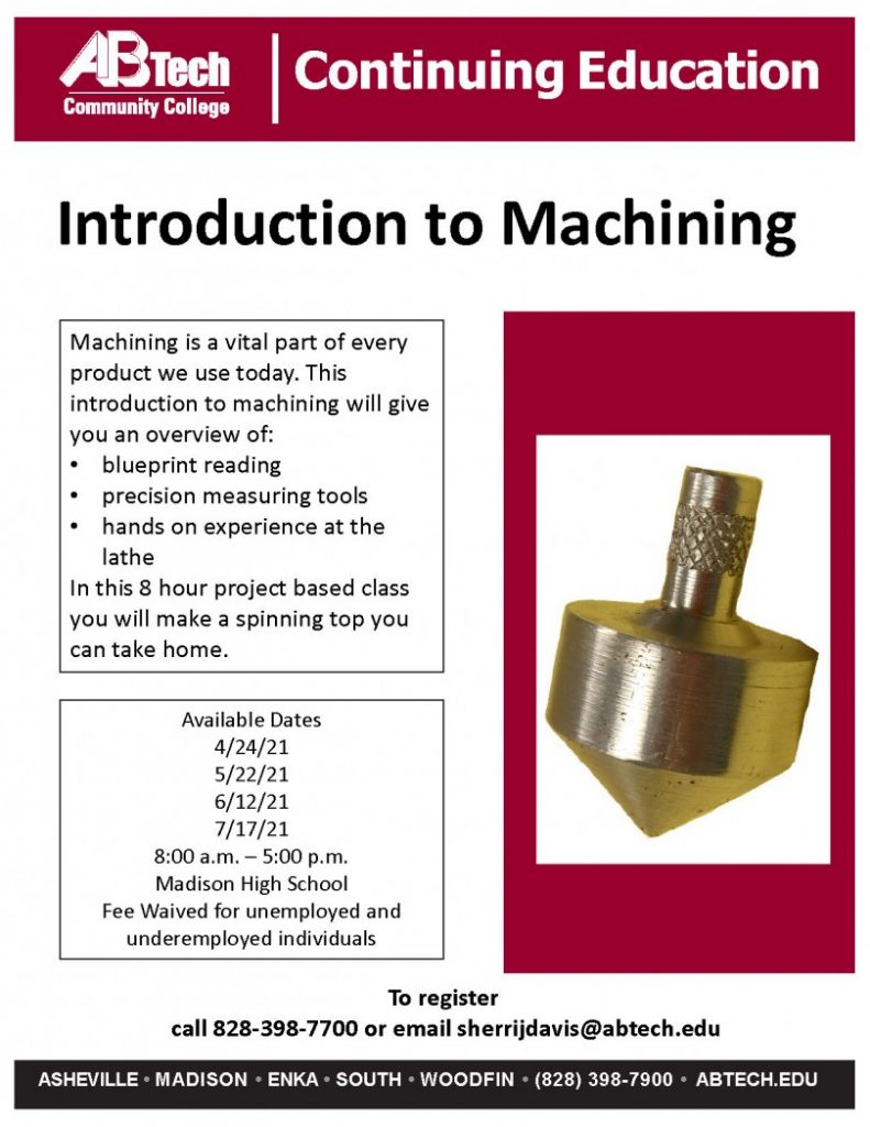 Introduction to Machining at A-B Tech – Madison County Chamber of Commerce